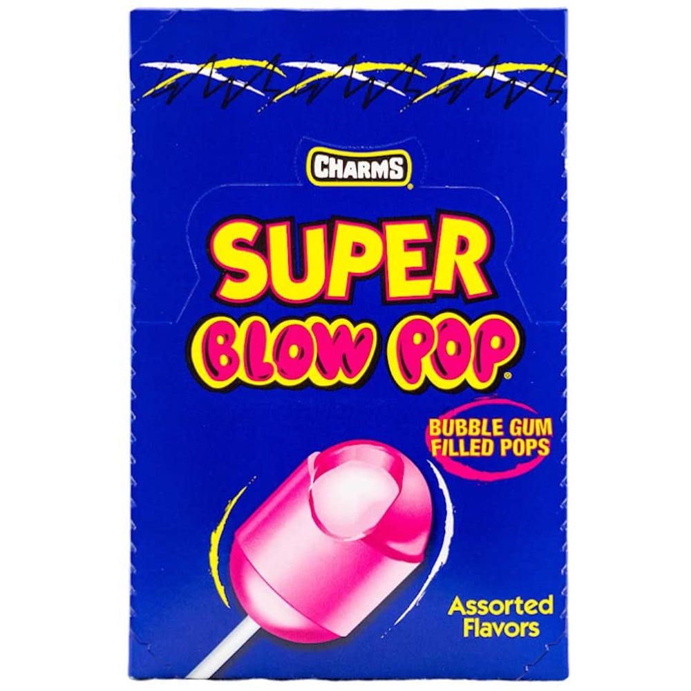 Charms Super Blow Pops 48 Lollipops/Box,Assorted Flavors - Walmart.com