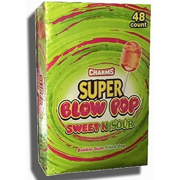 Charms Super Blow Pops Bulk Candy, Assorted Flavors - Pack of 4, 48 ...