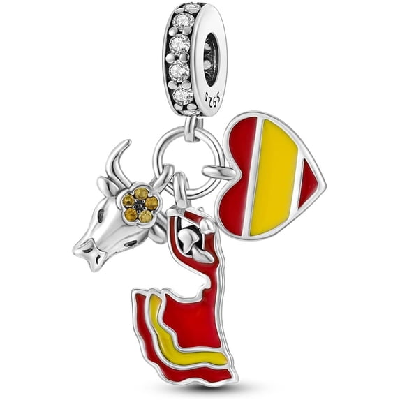Charms for Bracelets 925 Sterling Butterfly summer travel Lucky charm ...