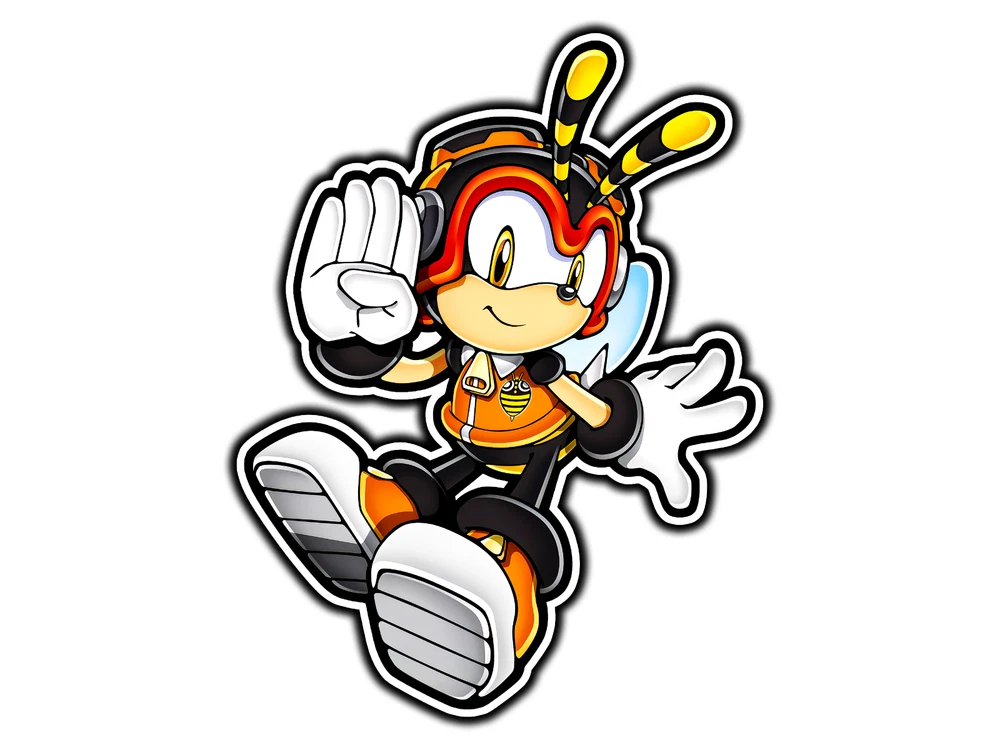 Charmy Bee Retro Sticker Sonic & Friends Sticker Cartoon Sticker, Phone ...