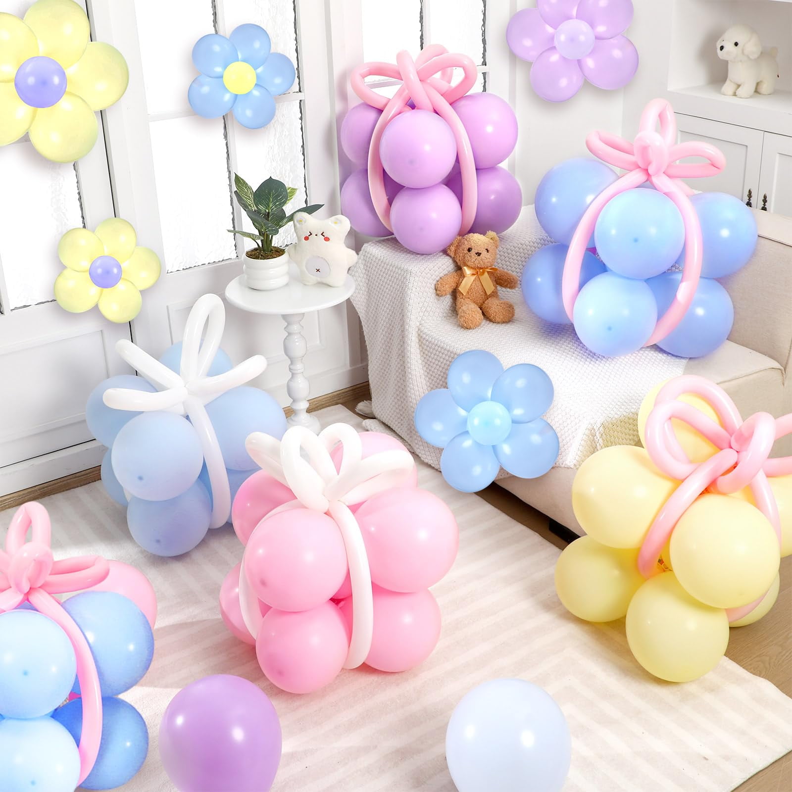 Charnoel 160 Pcs Pastel SSF20 Balloon Gift Box Decoration Latex 10 Inch ...