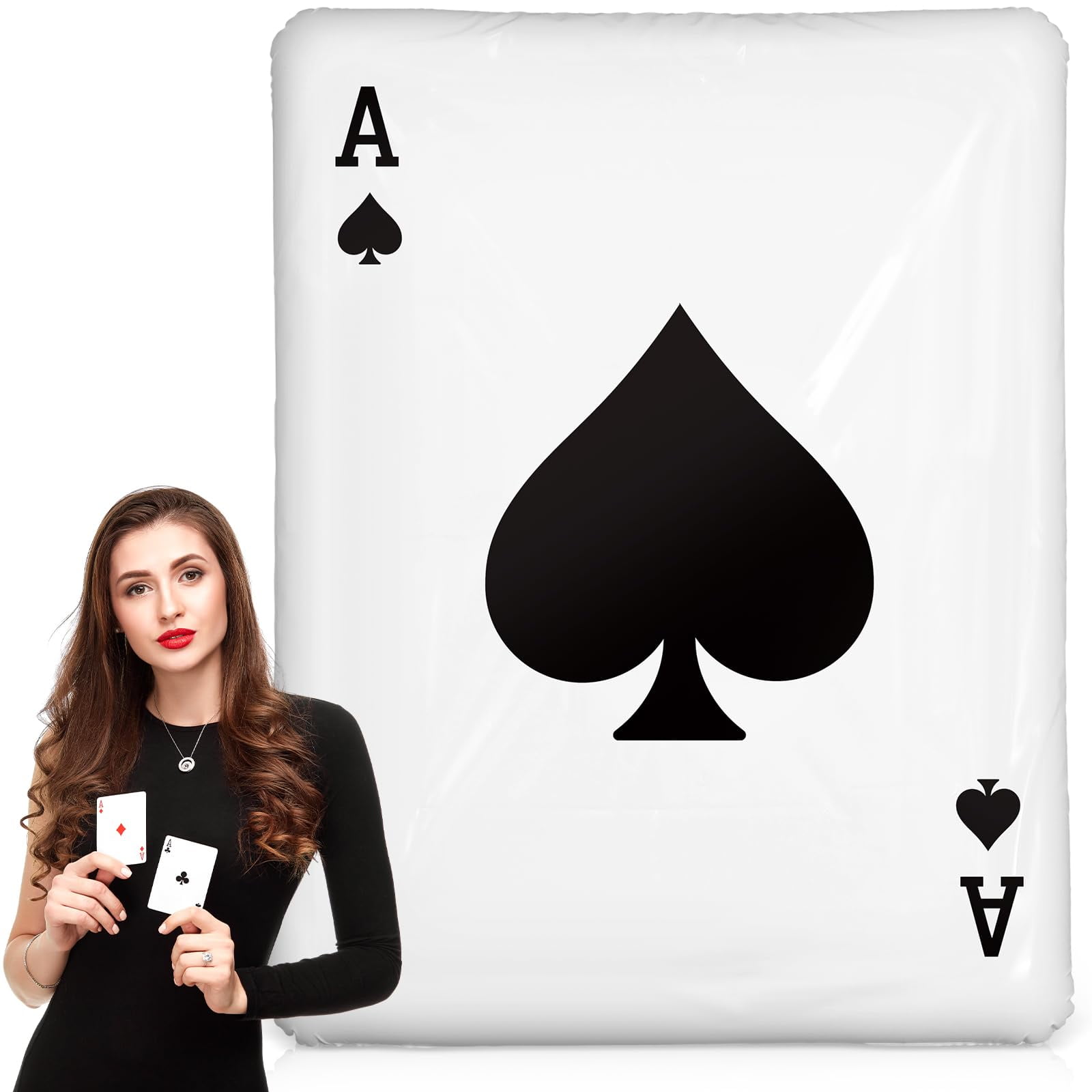 Charnoel PVC Jumbo Playing IFF17 Cards Balloon Decor 29. 5 x 17. 7 ...