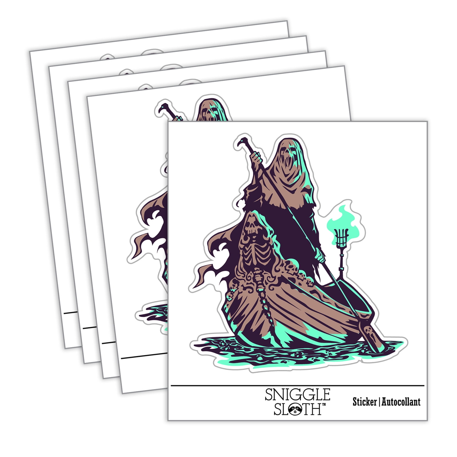 Charon Ferryman Acheron River Styx Death Skull Car Window Bumper Water ...