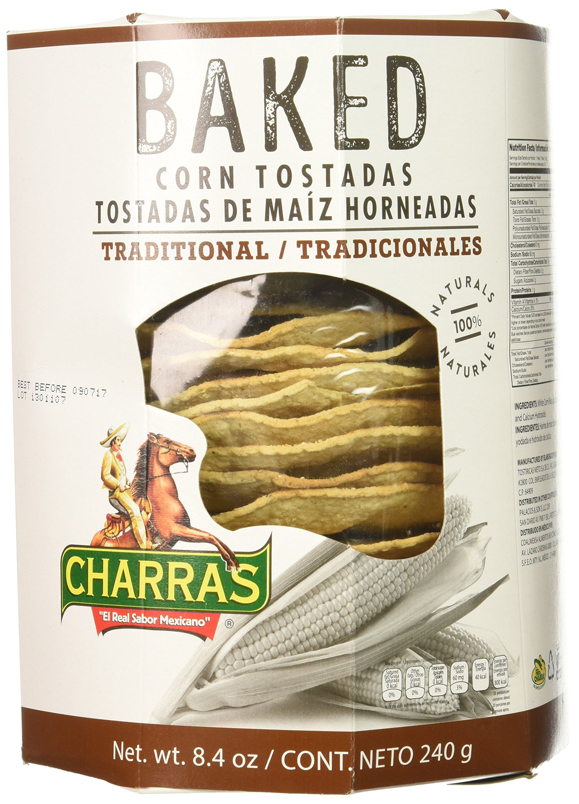 Charras Baked Tostadas, Natural, 8.5 Ounce (Pack of 8) - Walmart.com
