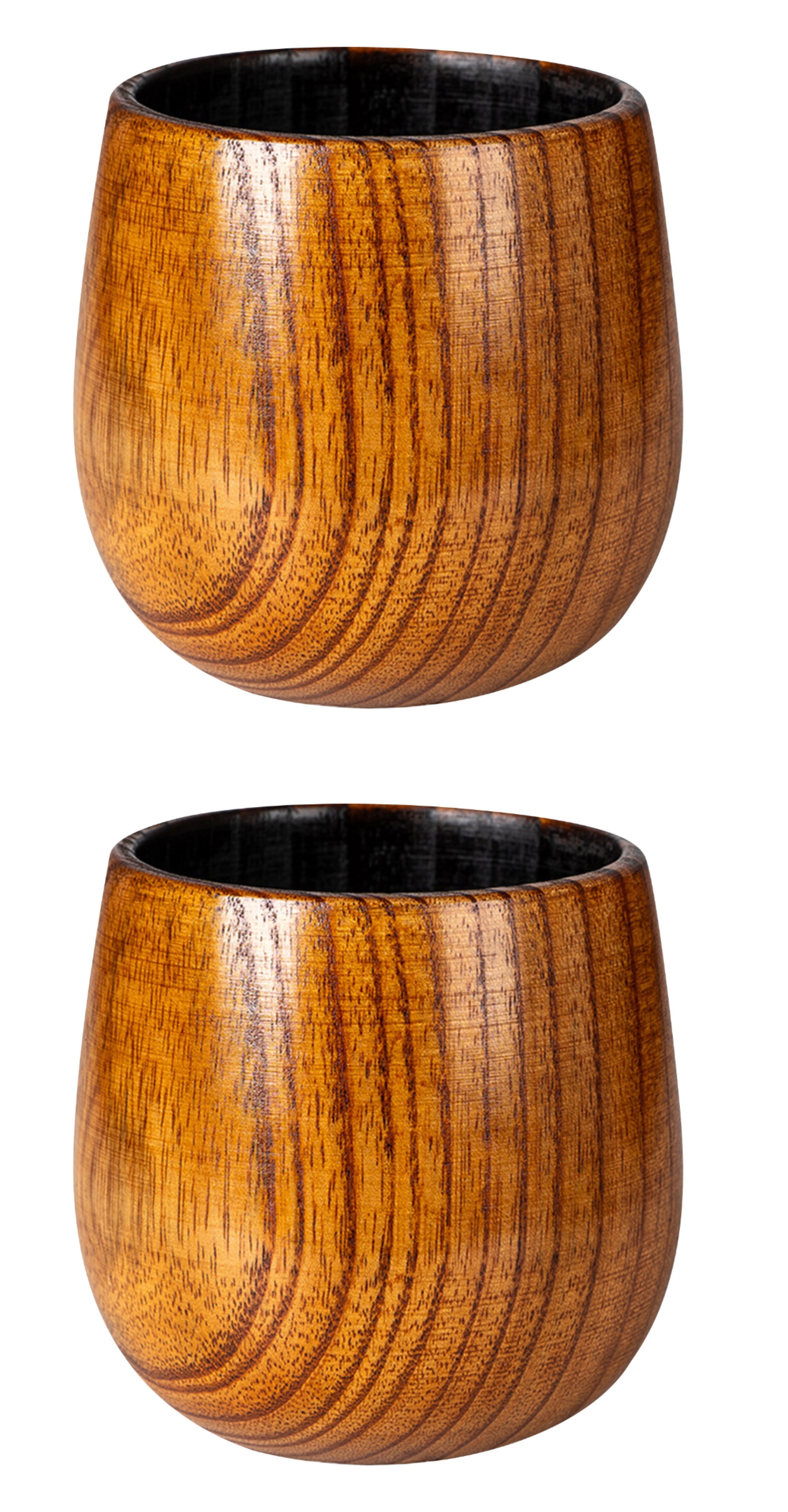 Charred Wooden Whiskey Glasses, Natural Wood Bourbon Glass, Bourbon ...