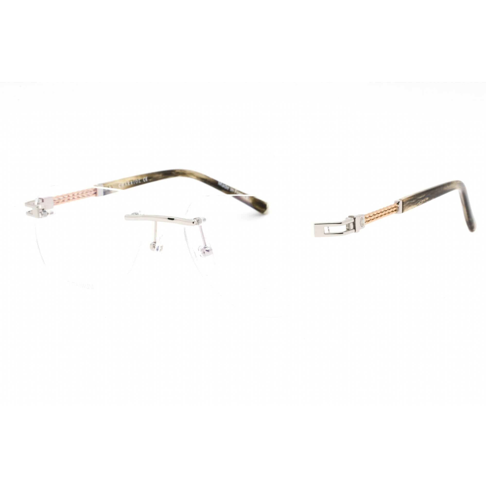 Charriol PC75095 C02 Men's Silver/Gold Round Frame Eyeglasses - Walmart.com