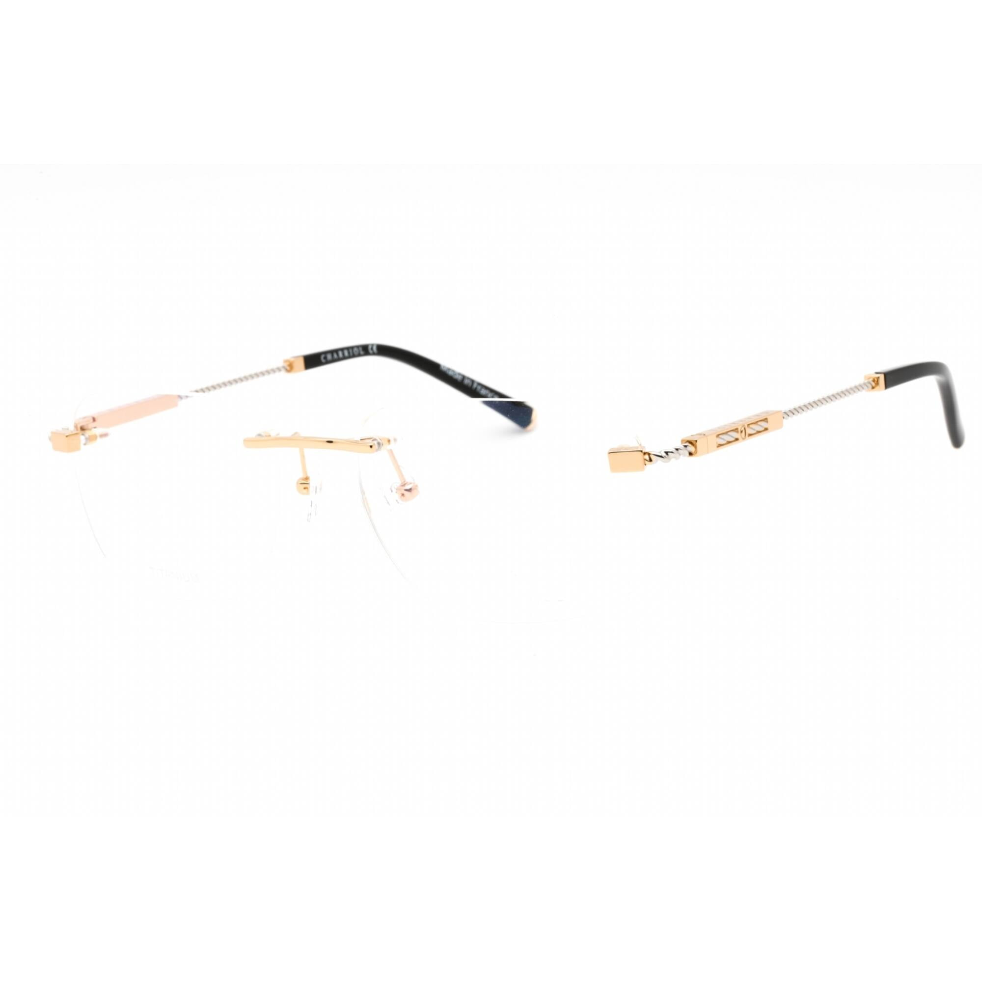 Charriol PC75104 C03 Men's Shiny Gold/Silver Frame Eyeglasses - Walmart ...