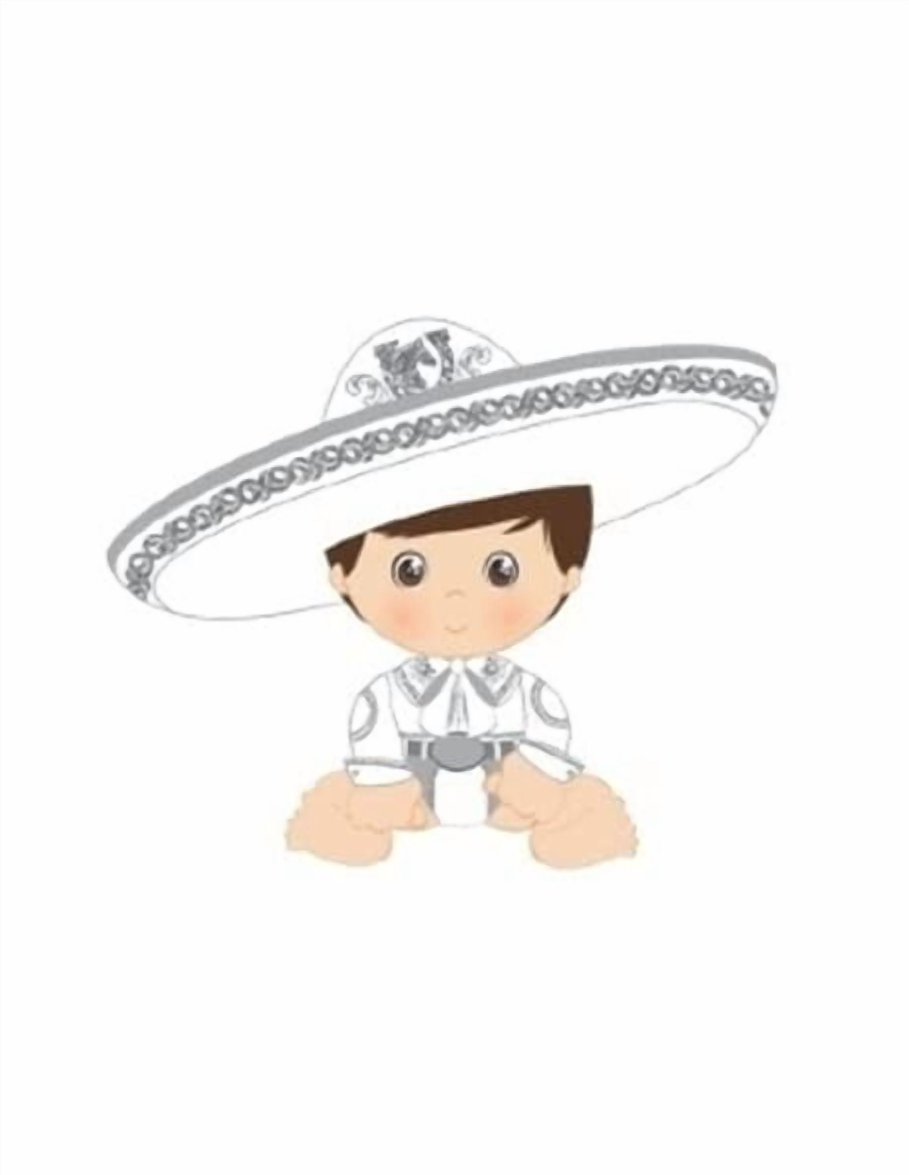 Charrito Charro Boy Baby Shower Birthday Theme Edible Image Cake Topper ...