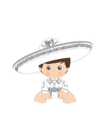 Charrito Charro Boy Baby Shower Birthday Theme Edible Image Cake Topper ...