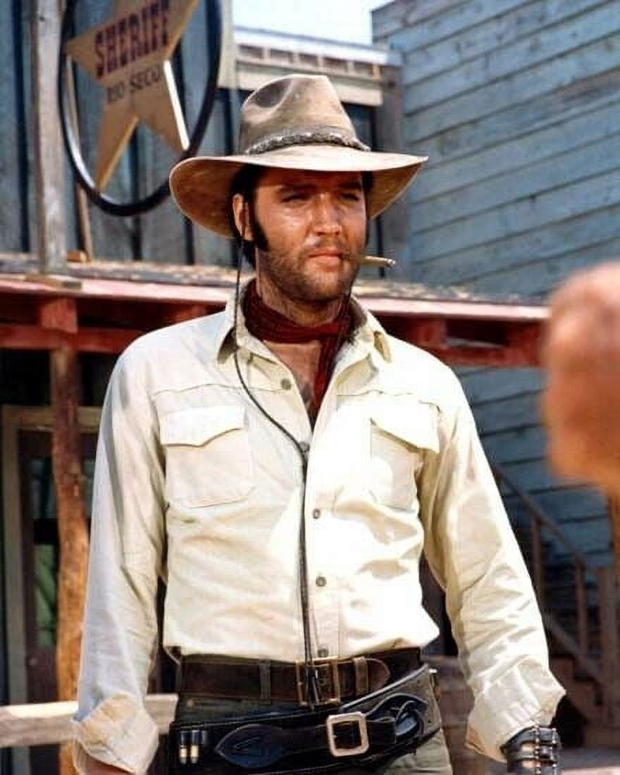 Charro 1969 movie Elvis Presley with cigar as Jess Wade 16x20 Poster ...