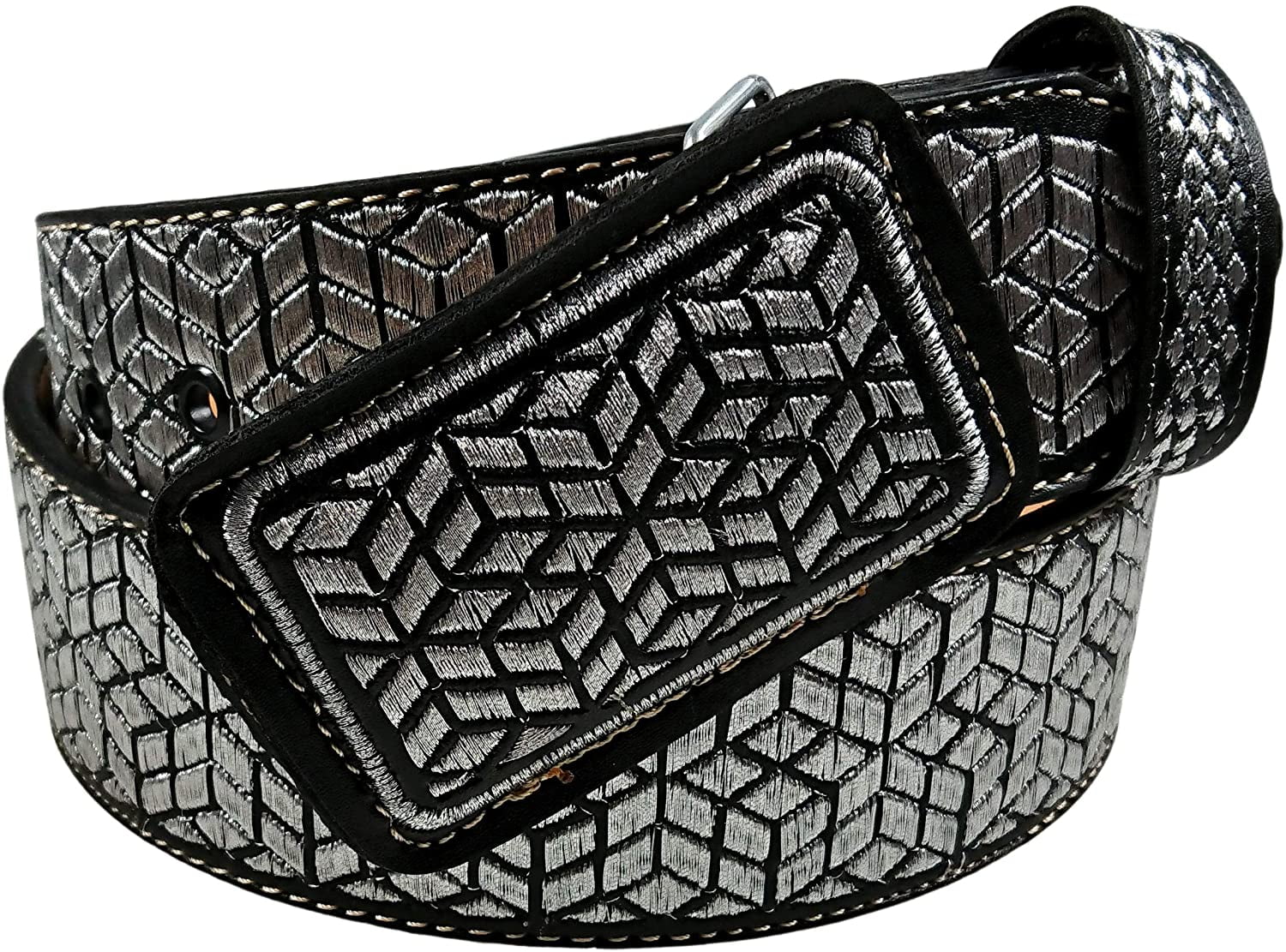 Charro Belt's for Men El Senor de los Cielos Thread Color Sylver ...