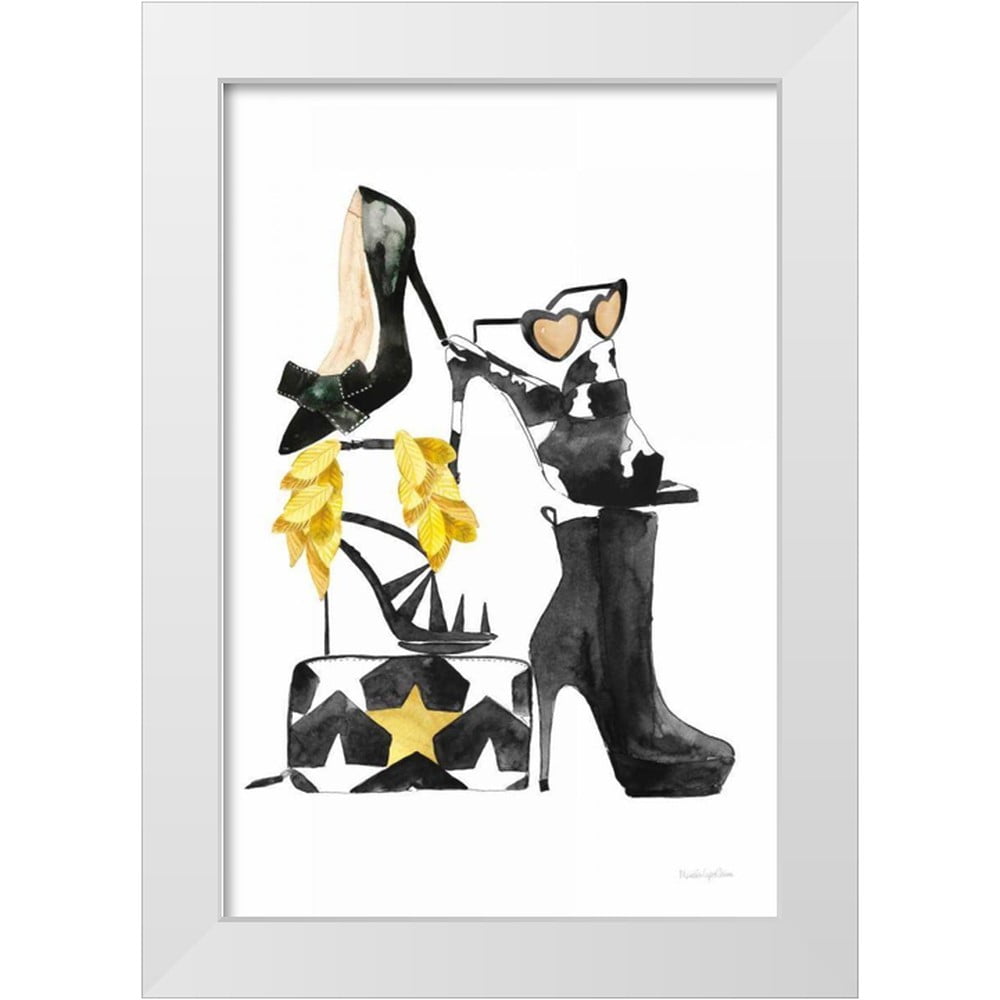 Charro, Mercedes Lopez 23x32 White Modern Wood Framed Museum Art Print ...