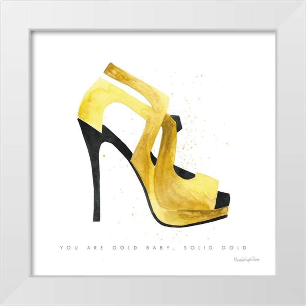 Charro, Mercedes Lopez 26x26 White Modern Wood Framed Museum Art Print ...