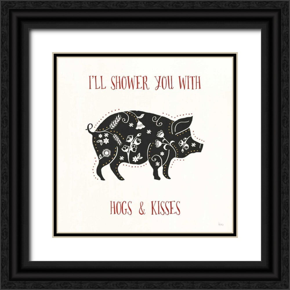 Charron, Veronique 12x12 Black Ornate Wood Framed with Double Matting ...