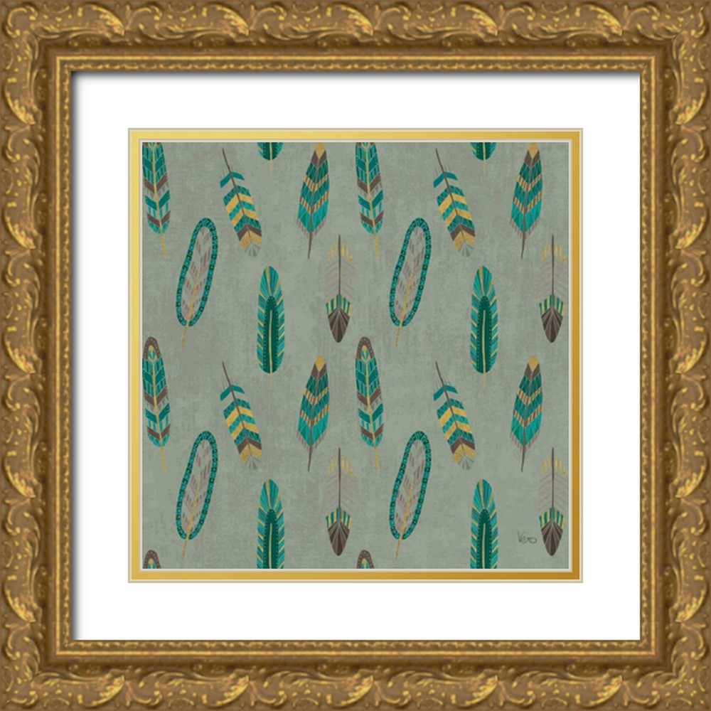 Charron, Veronique 12x12 Gold Ornate Wood Framed with Double Matting ...