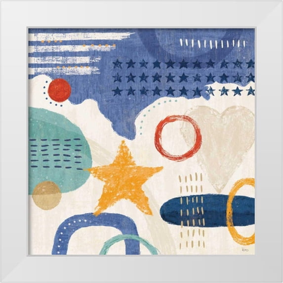 Charron, Veronique 12x12 White Modern Wood Framed Museum Art Print ...
