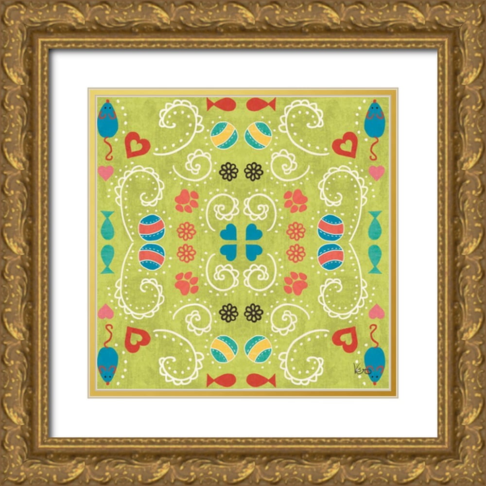 Charron, Veronique 15x15 Gold Ornate Wood Framed with Double Matting ...