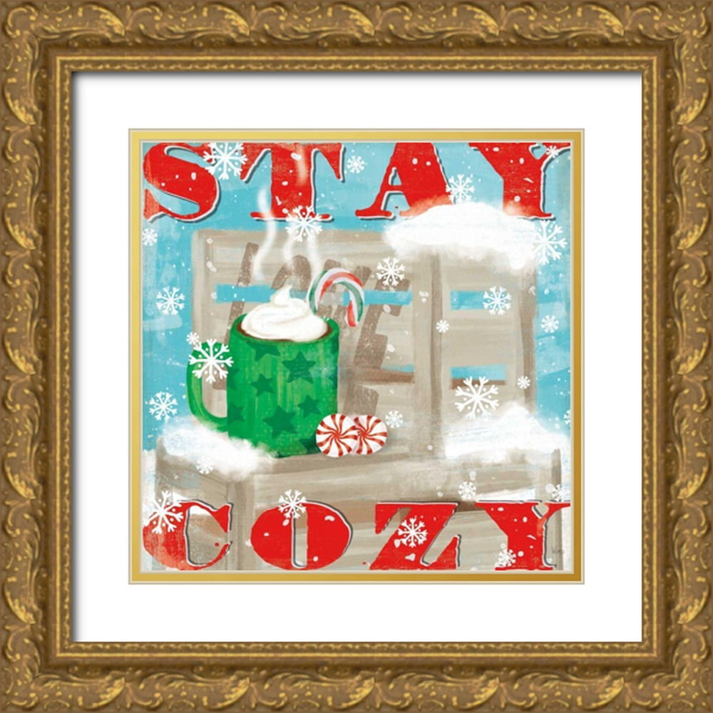 Charron, Veronique 15x15 Gold Ornate Wood Framed with Double Matting ...