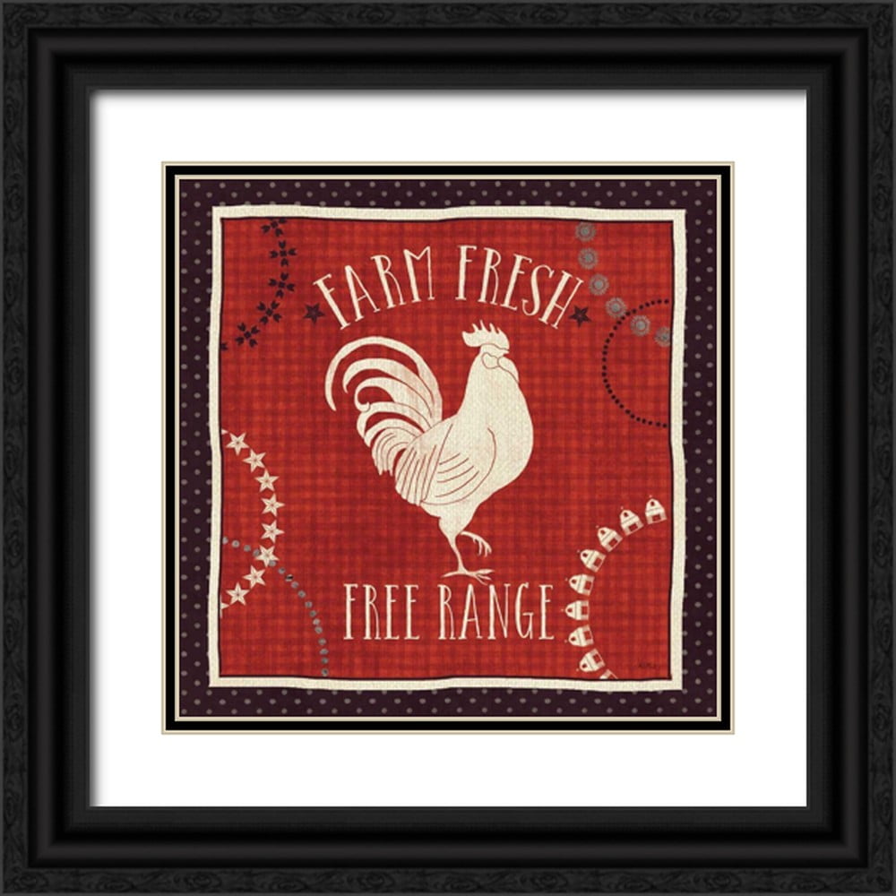 Charron, Veronique 26x26 Black Ornate Wood Framed with Double Matting ...