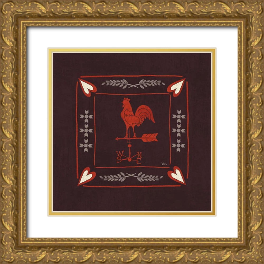 Charron, Veronique 26x26 Gold Ornate Wood Framed with Double Matting ...