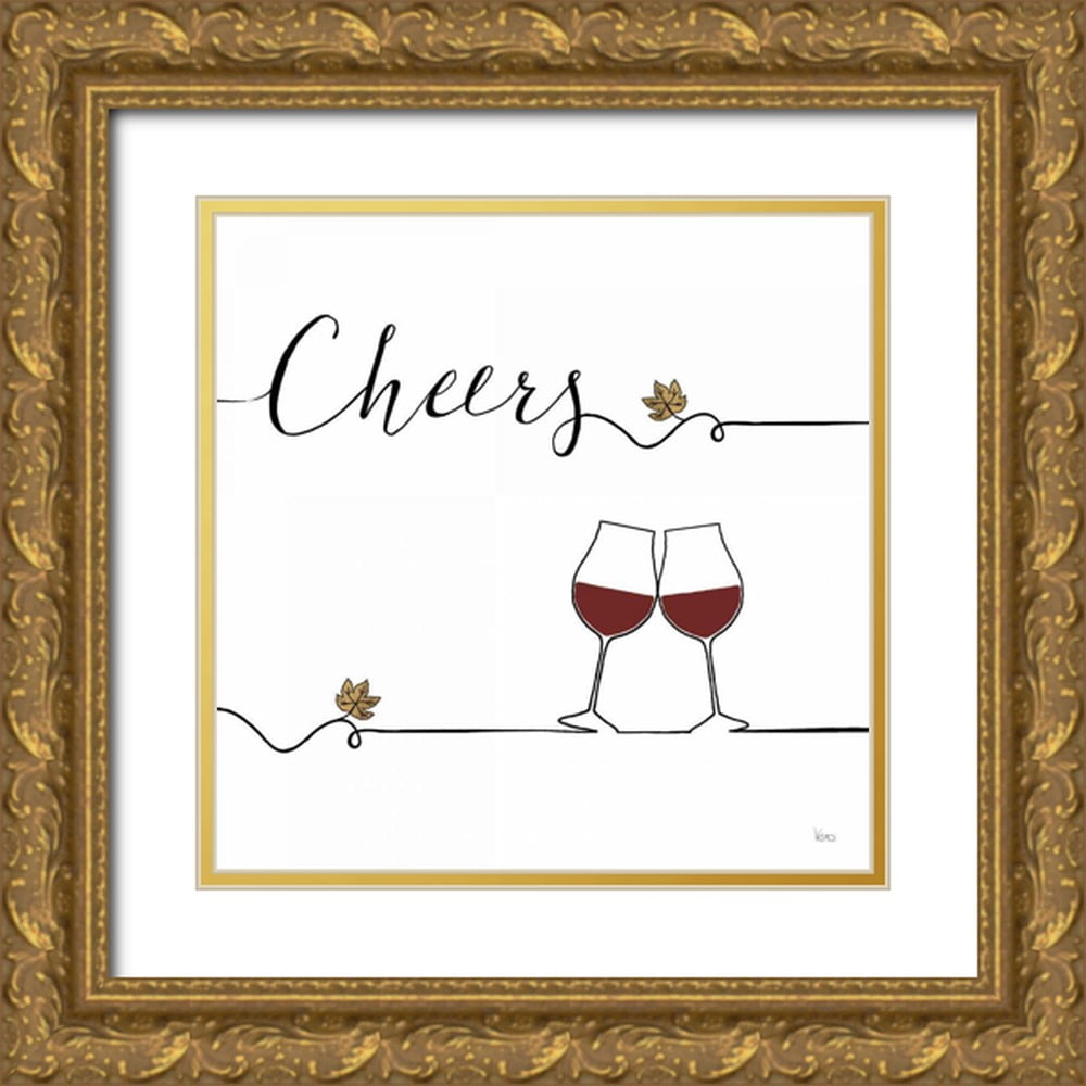 Charron, Veronique 26x26 Gold Ornate Wood Framed with Double Matting ...