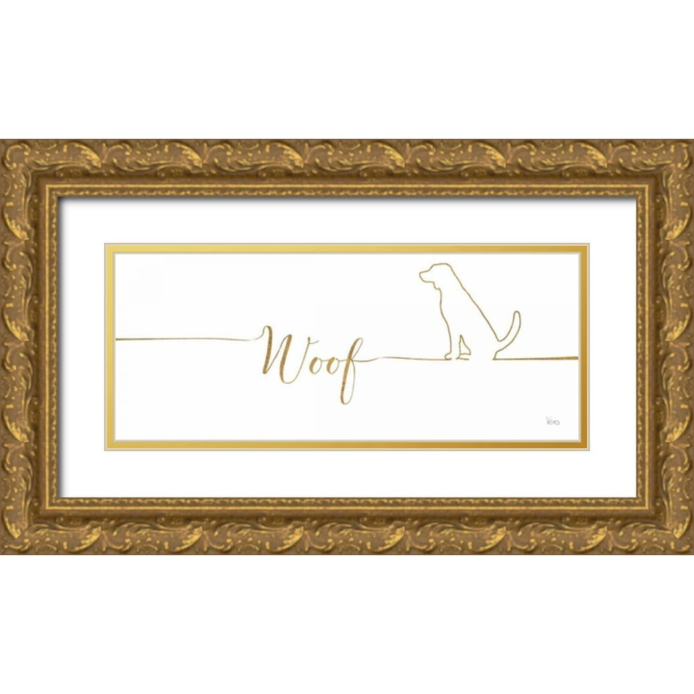 Charron, Veronique 32x15 Gold Ornate Wood Framed with Double Matting ...