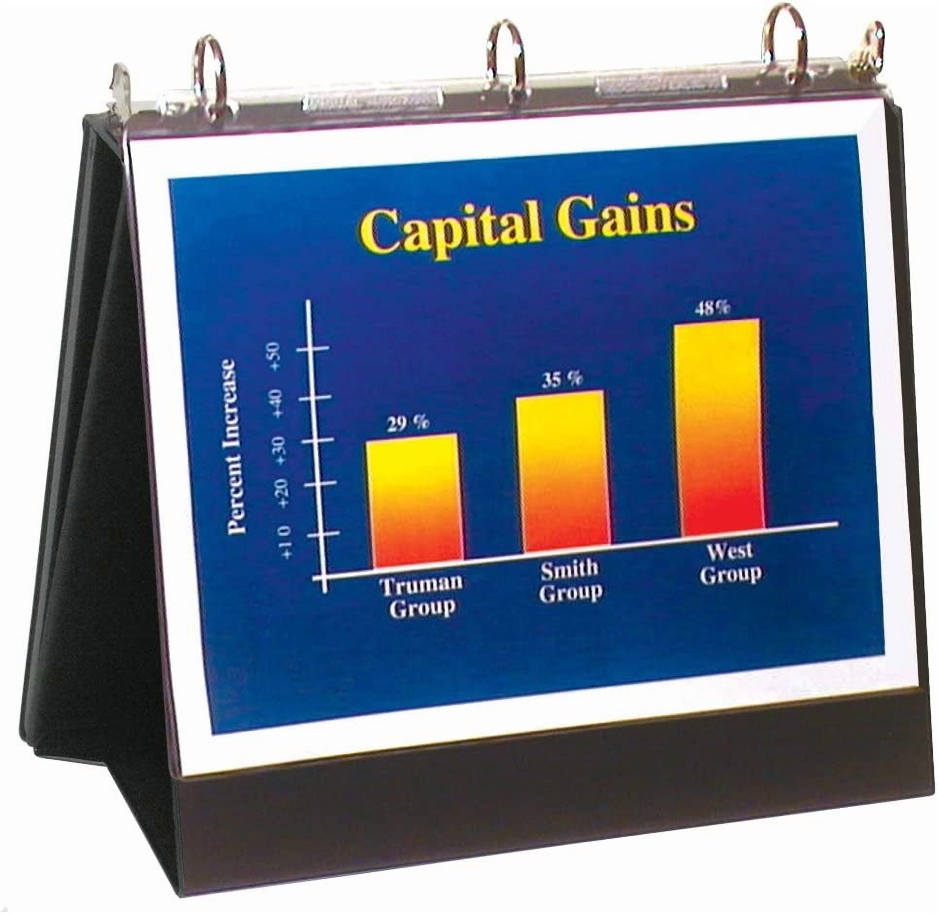 Chart Easel Presentation Binder Landscape/Horizontal Black VH424 ...