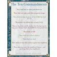 Chart-Ten Commandments Wall-KJV (Laminated Sheet) (19" x 26") - Walmart.com