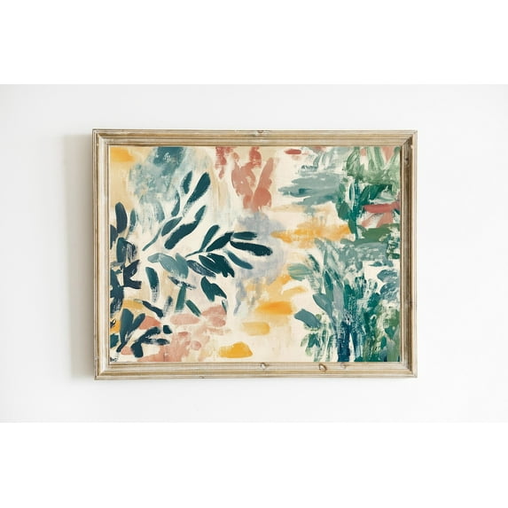 Charten Abstract Spring Poster Modern Abstract Wall Art, 12x18 UNFRAMED ...