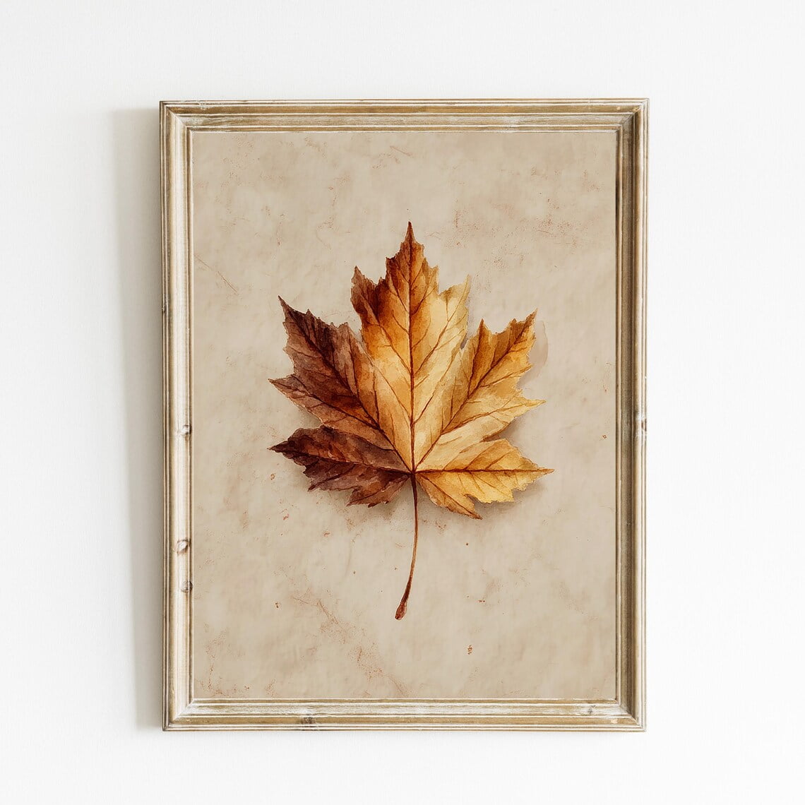 Charten Autumn Maple Leaf Poster Vintage Botanical Cottagecore Wall Art ...
