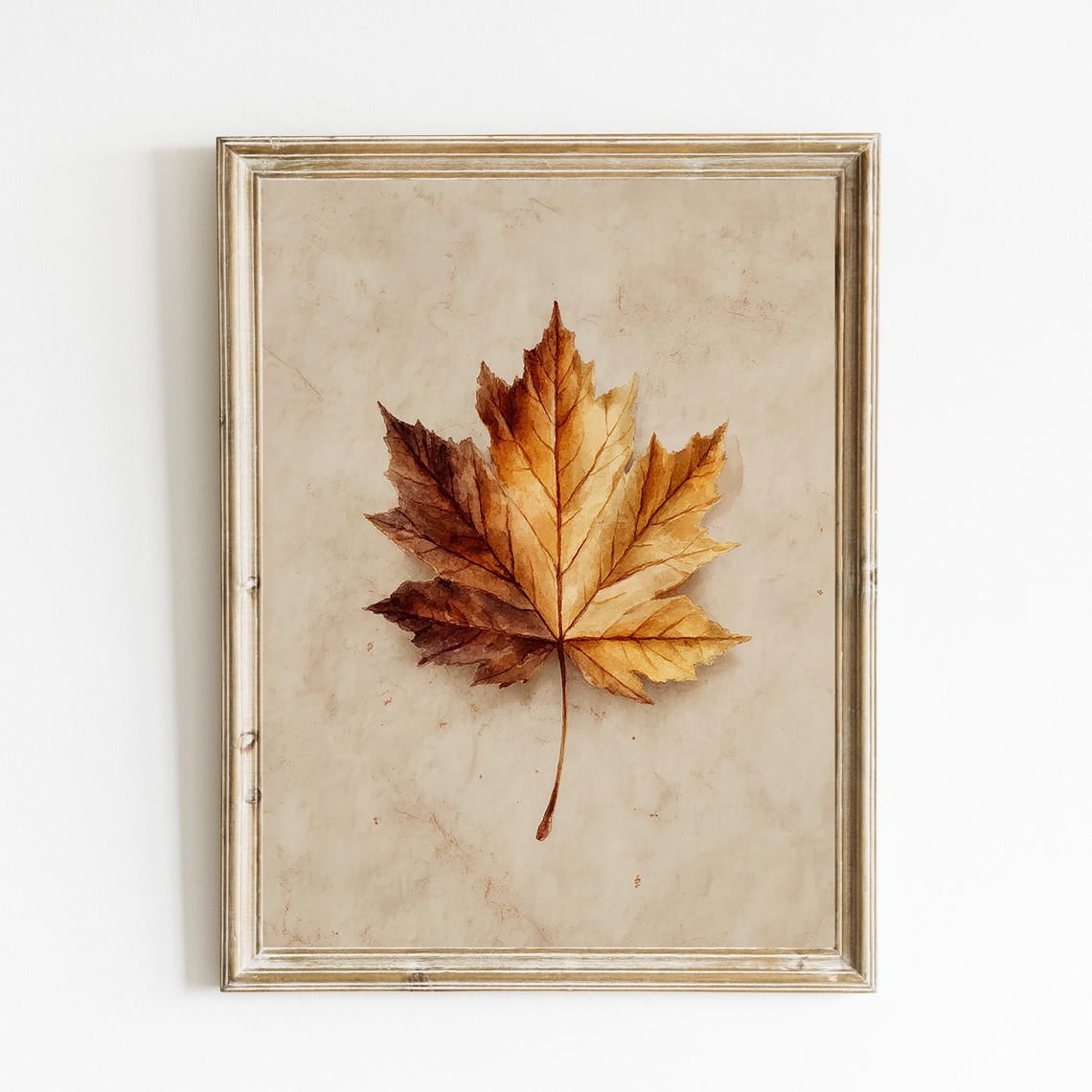 Charten Autumn Maple Leaf Poster Vintage Botanical Cottagecore Wall Art ...