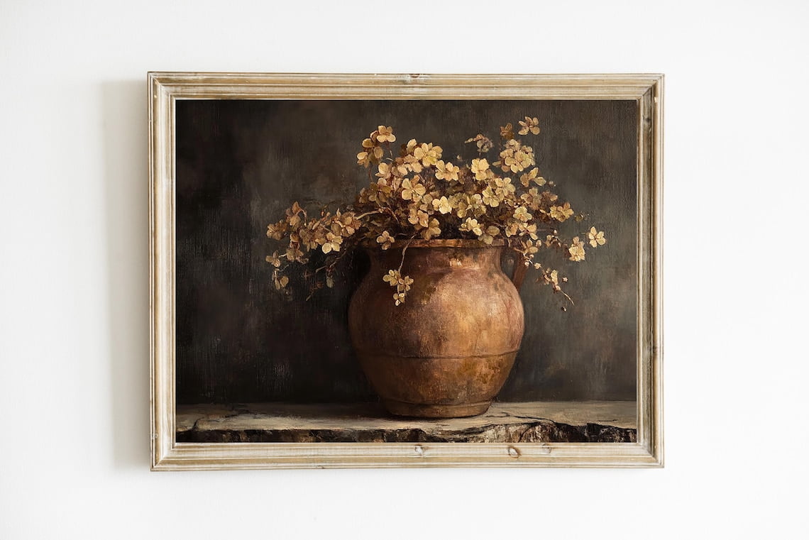 Charten Autumn Still Life Poster Dark Rustic Botanical Wall Art, 12x18 ...