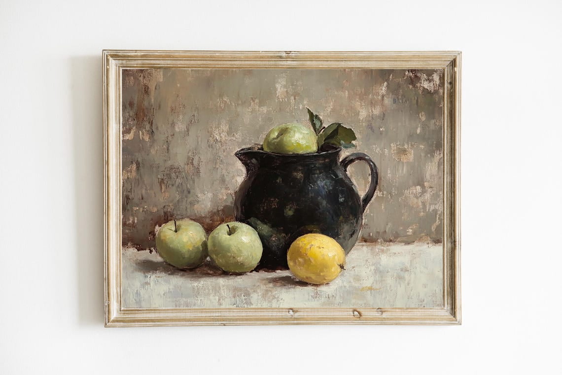 Charten Cottage Kitchen Still Life Poster Vintage Farmhouse Wall Art ...