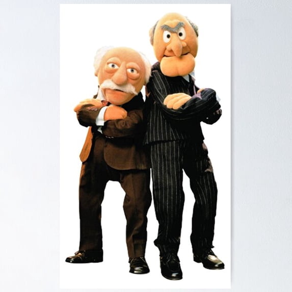 Charten Grumpy Old Men Cartoon Style Illustration Poster, 16x24 ...