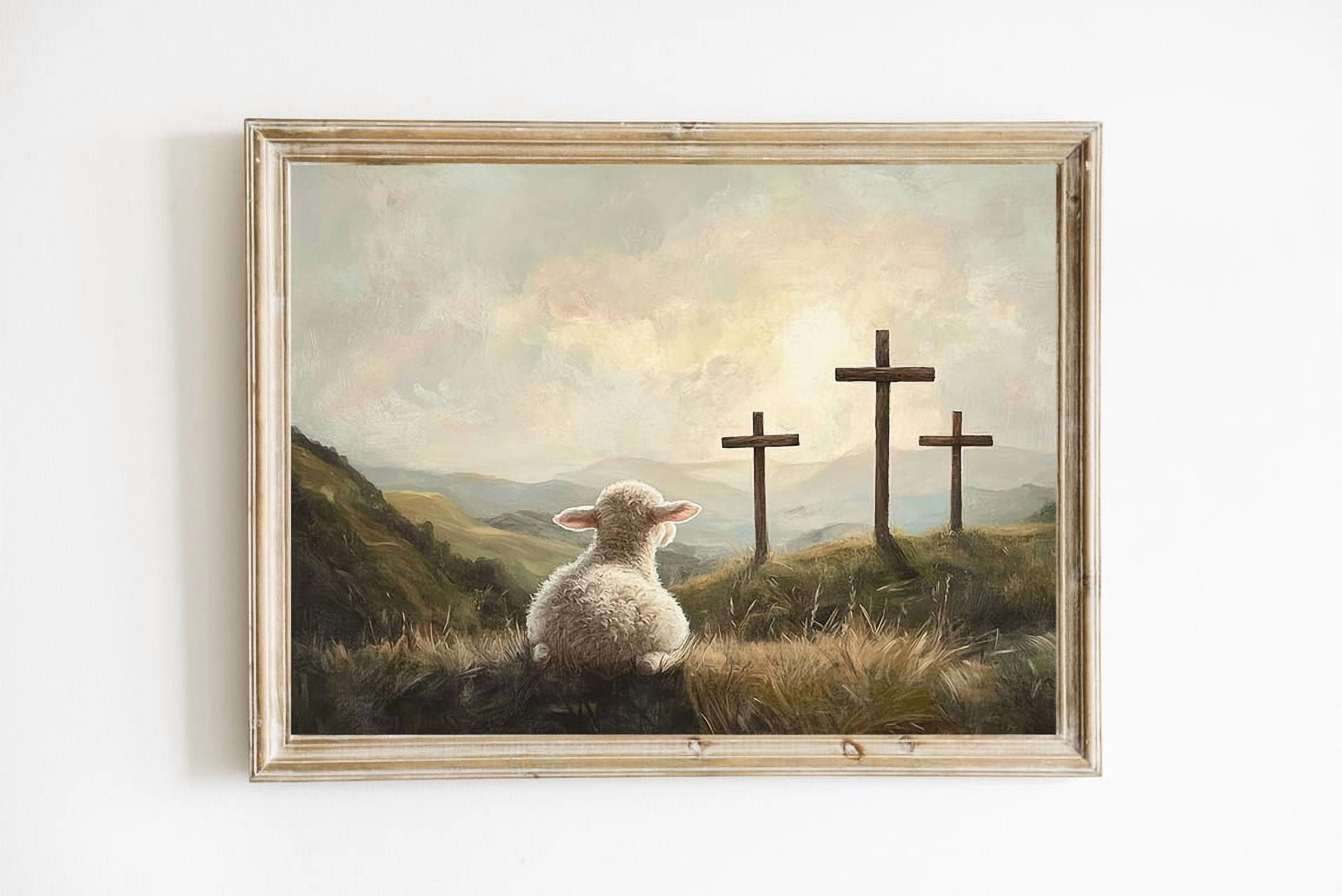 Charten Lamb of God Poster Christian Religious Wall Art, 12x18 UNFRAMED ...