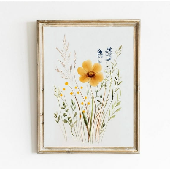 Charten Minimal Spring Flowers Poster Farmhouse Nursery Wall Art, 12x18 ...