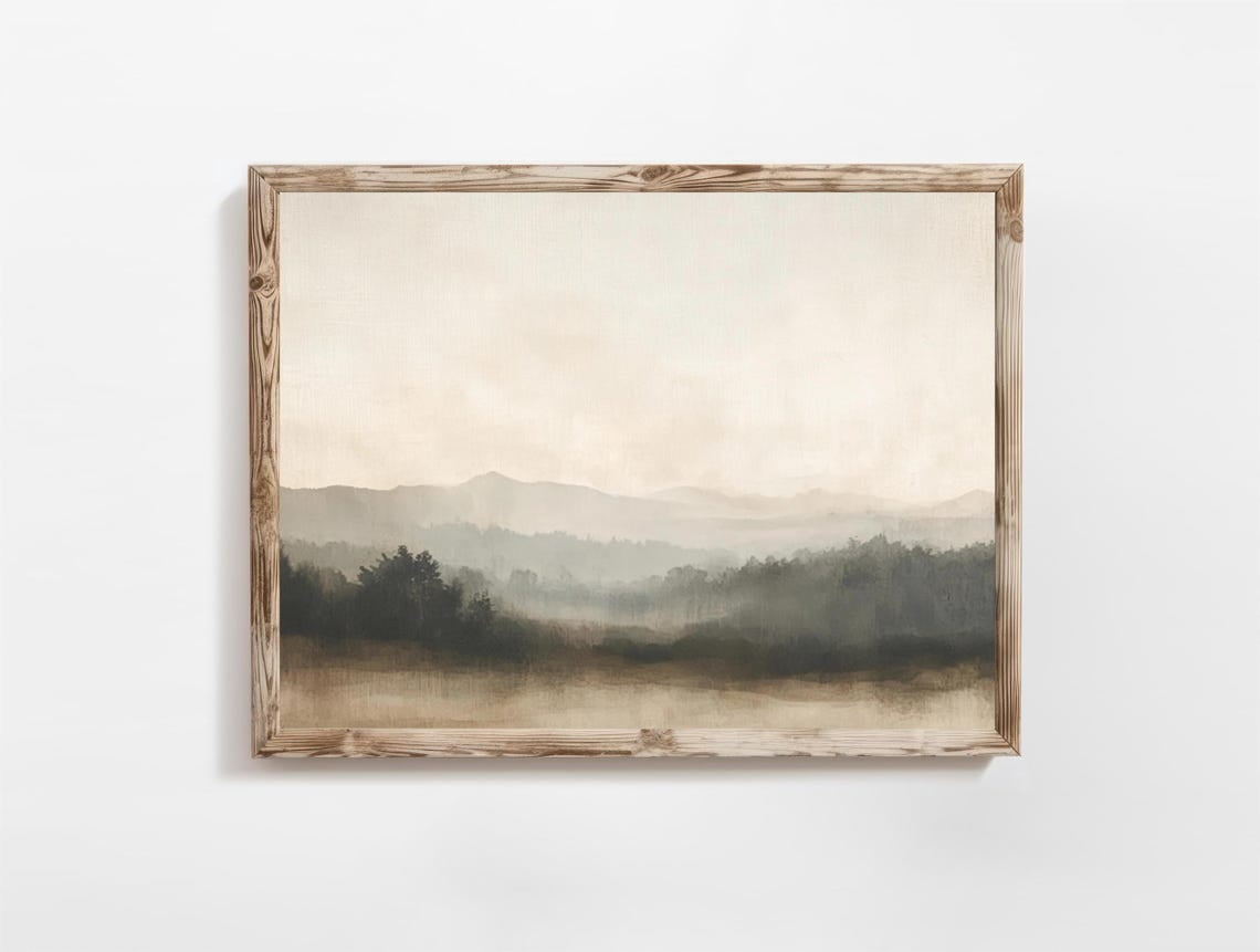 Charten Moody Landscape Poster Dark Academia Farmhouse Wall Art, 16x24 ...