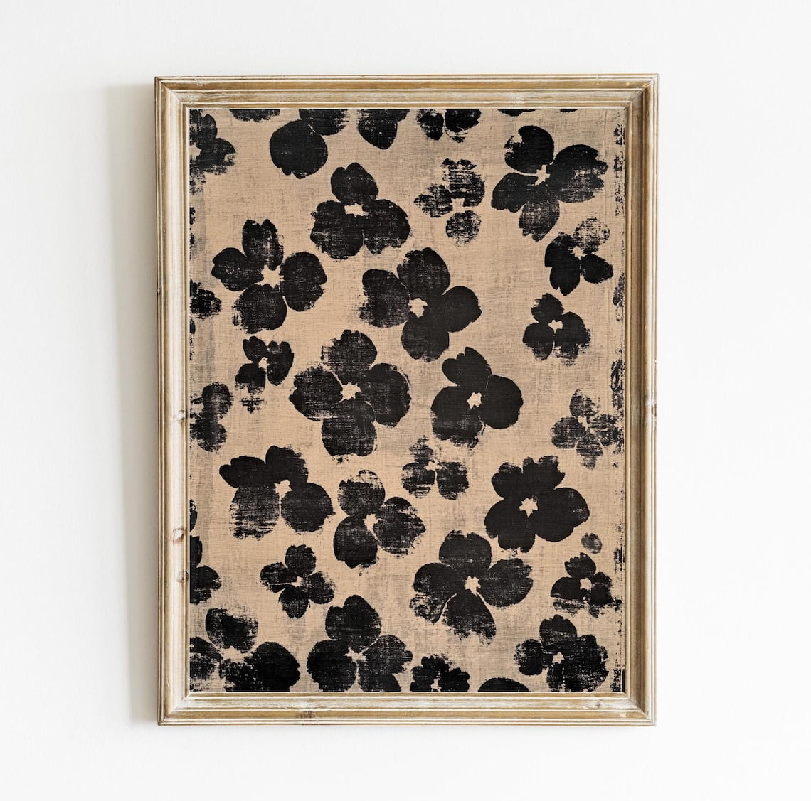 Charten Neutral Floral Abstract Poster Japanese Botanical Wall Art ...