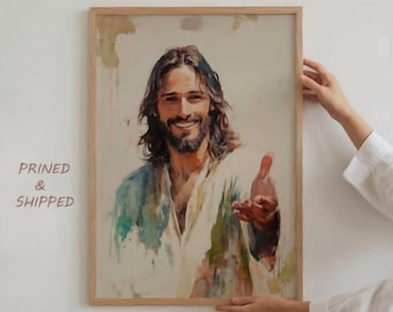Charten Portrait of Jesus Christian Religious Art Poster, 12x18 ...