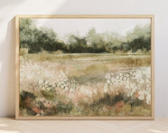 Charten Spring Scenery Flower Field Landscape Wall Art Poster, 12x18 ...