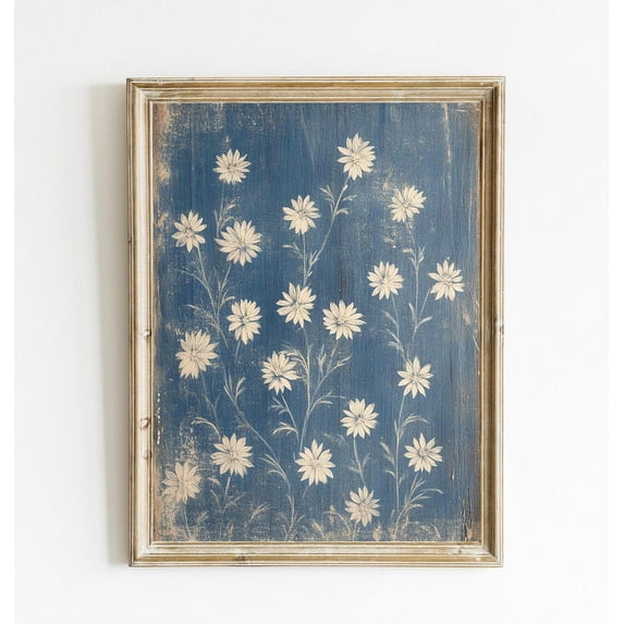 Charten Vintage Floral Pattern Poster Cottagecore Wall Art, 12x18 ...