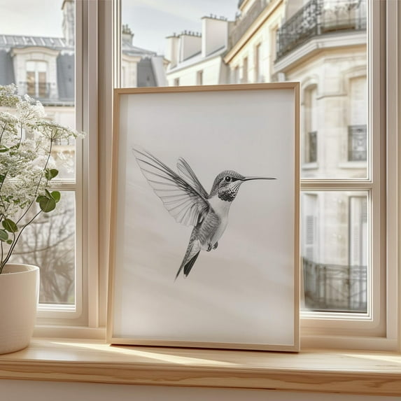 Charten Vintage Hummingbird Poster Spring Botanical Wall Art, 24x36 ...