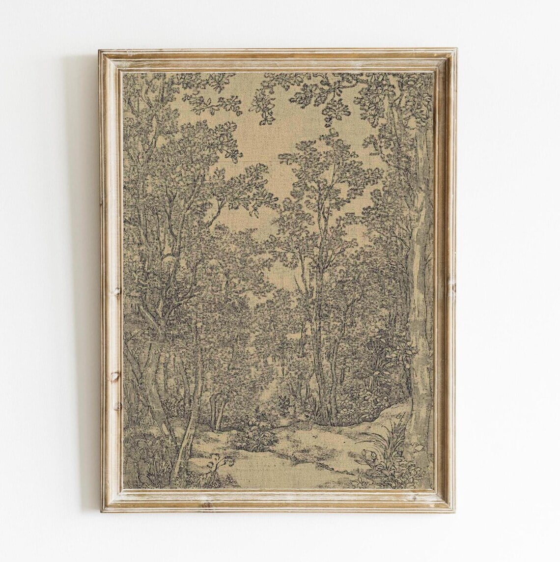 Charten Vintage Landscape Sketch Poster Antique Farmhouse Wall Art ...