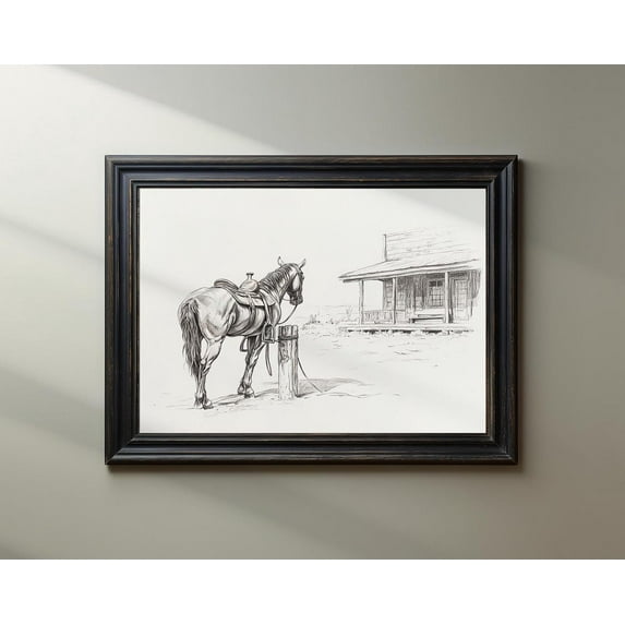 Charten Western Cowboy Art Poster Vintage Farmhouse Wall Art, 24x36 ...