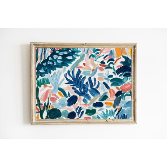 Charten Whimsical Abstract Poster Modern Minimal Wall Art, 24x36 ...