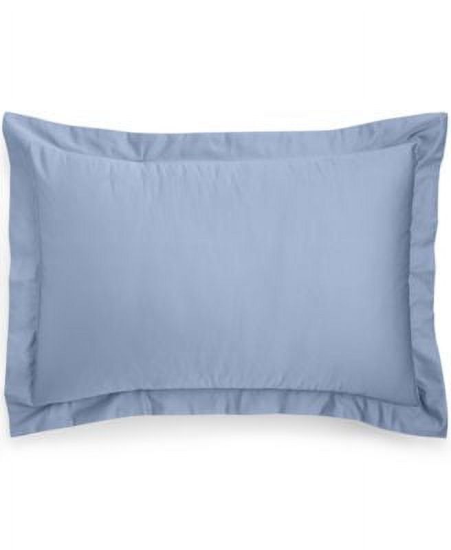 Charter Club Damask Cotton 550-Thread Count Standard Sham, Light Blue ...