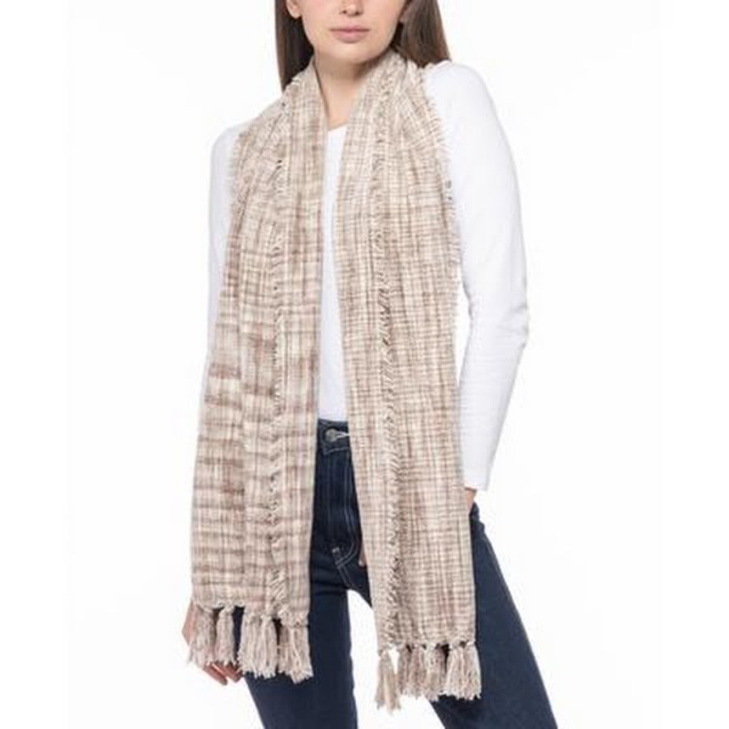 Charter Club Spacedye Chenille Wrap Scarf Choose Sz/Color: OS/Beige ...