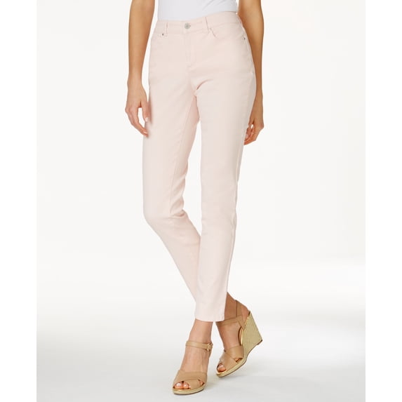 Charter Club Women's Bristol Skinny Ankle Cotton Jeans, Misty Pink ...