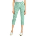 Charter Club Womens Petites Woven Checkered Capri Pants - Walmart.com