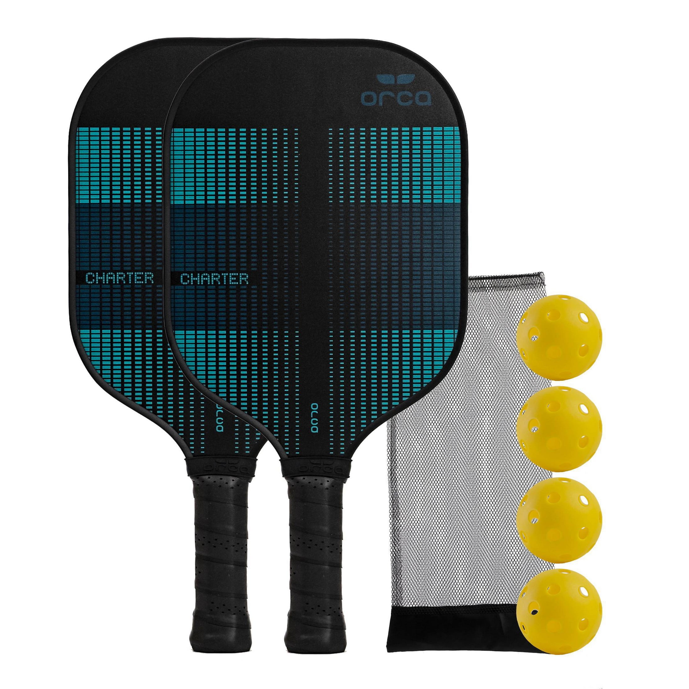 Charter Polymer Honeycomb Pickleball Paddle Deluxe Combo Set - Blue ...